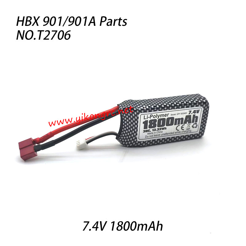 HAIBOXING HBX 901A Upgrade Parts 7.4V 1800mAh Battery T2706 – yikongrc