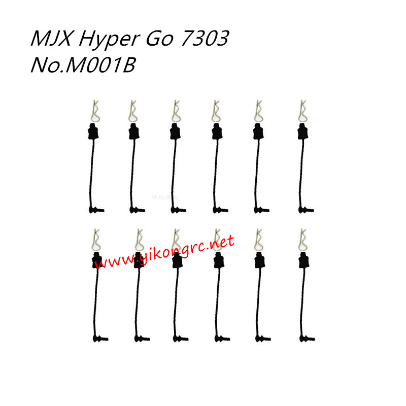 MJX Hyper Go 7303 RC Car Parts Body Clips M001B – yikongrc