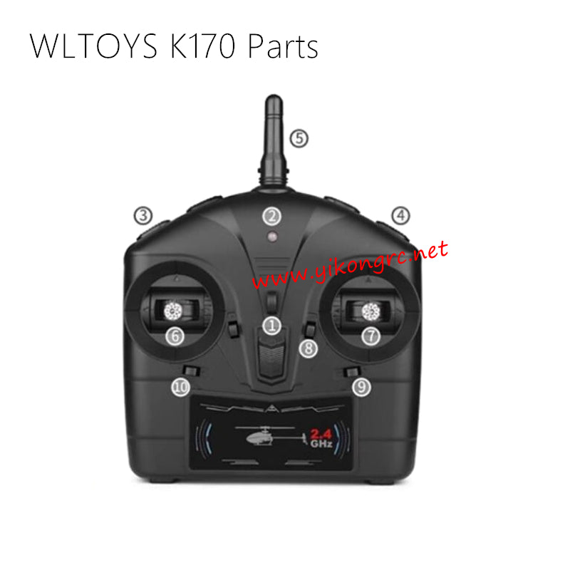 WLTOYS XK K170 UH-60L Parts 4CH Remote Control K160.0003 – yikongrc