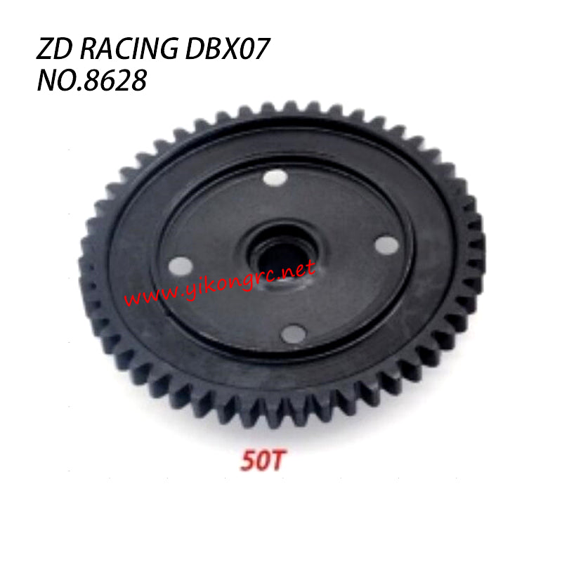 ZD RACING DBX-07 Parts Center Diff Spur Gear 50T 8628 – yikongrc
