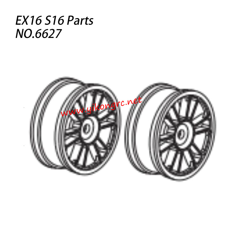 ZD RACING S16 Rocket Parts Rim Coppery Set 6627 – yikongrc